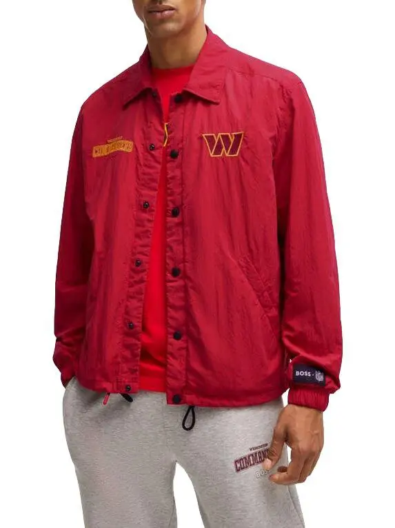 BOSS X NFL Otto Jacket - Open Pnk
