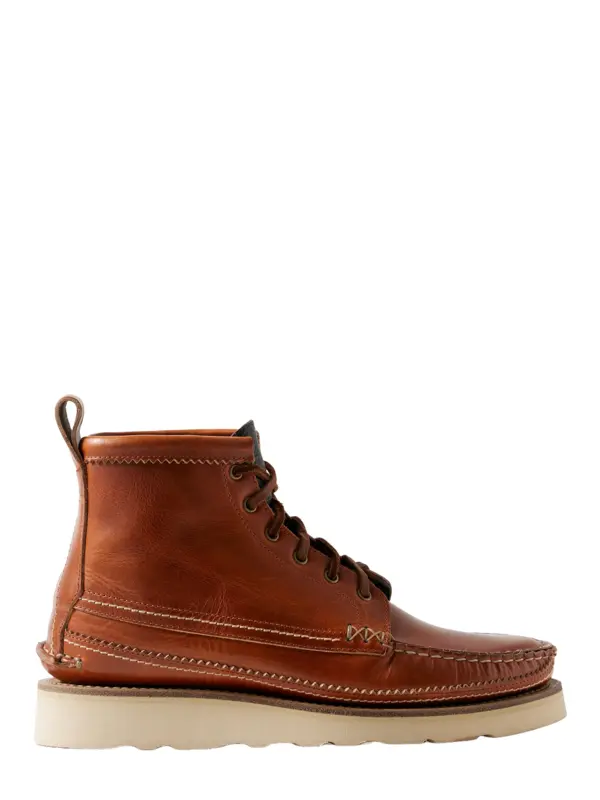 YUKETEN Maine Guide Leather Boots - Brown