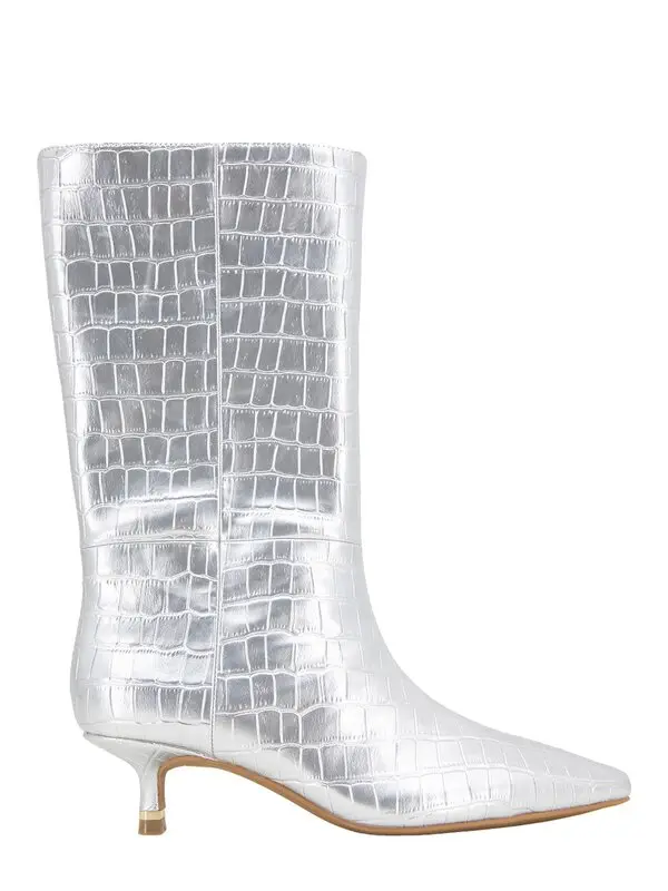 KENNETH COLE Meryl Boots - Silver Croco