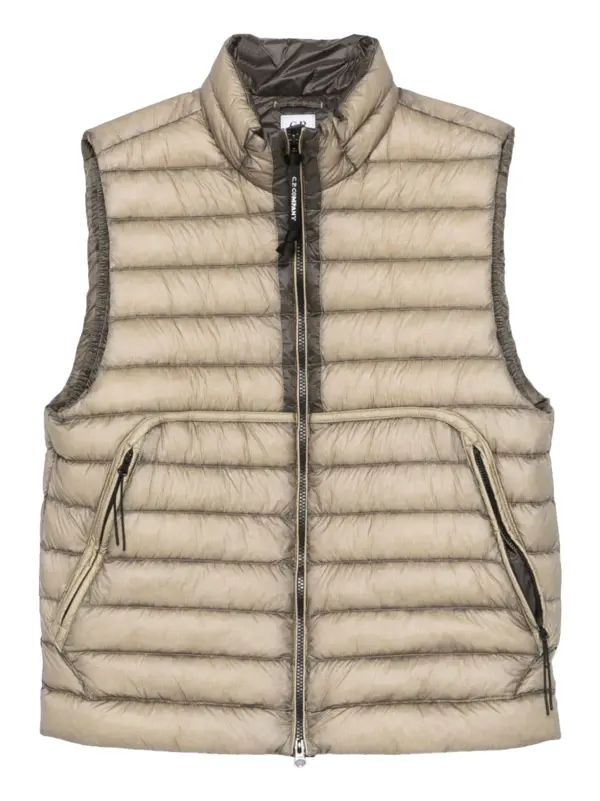 C.P. COMPANY Lens-detail Padded Gilet - Green