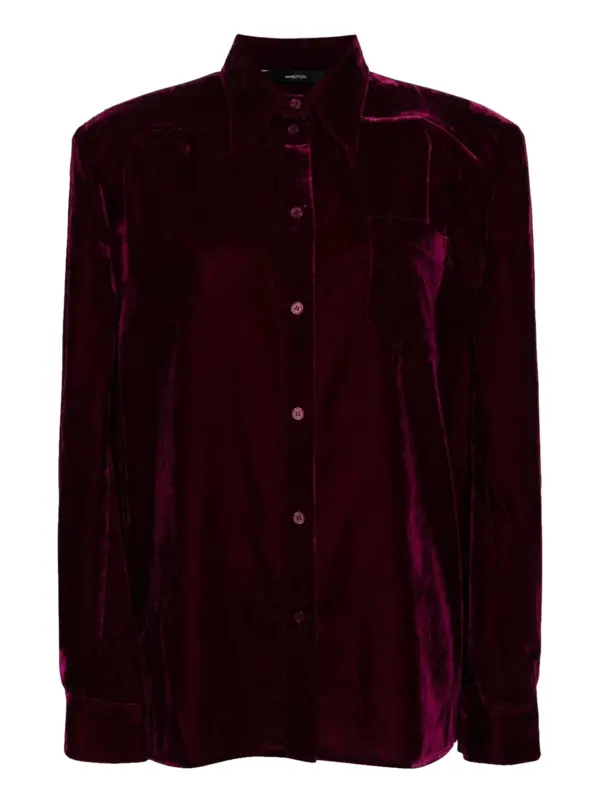 PUSHBUTTON Cape Shirt - Purple