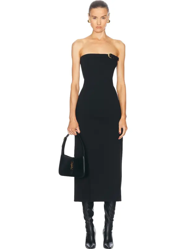 Staud Beekman Midi Dress - Black