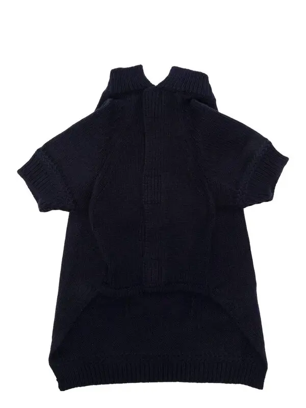 MONCLER X POLDO Logo-patch Sweater - Blue