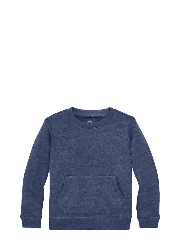 PRIMARY Cozy Fleece Crewneck Sweatshirt - Heather Navy