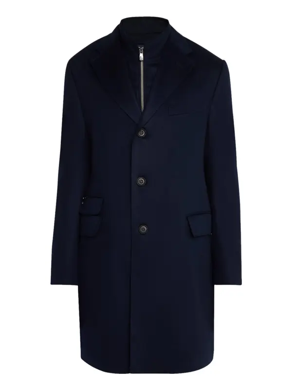 Corneliani Wool Topcoat - Navy