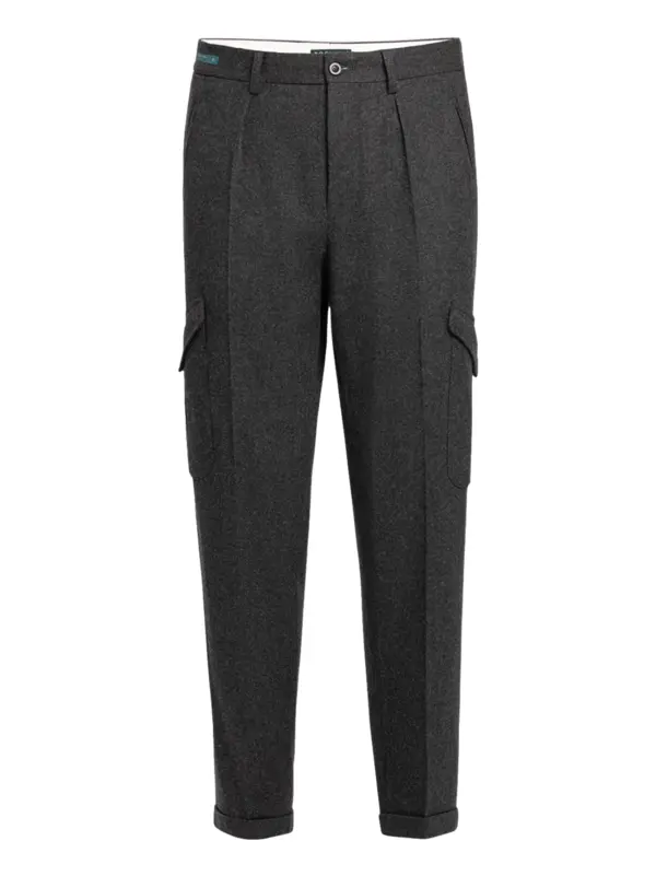 Boglioli Flannel Military Cargo Pants - Grey