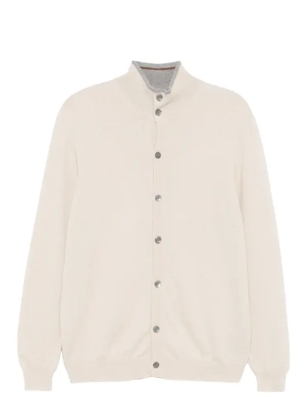 Fedeli Cashmere Cardigan - Neutrals