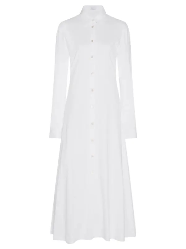 Rosetta Getty Cotton Shirt Dress - White