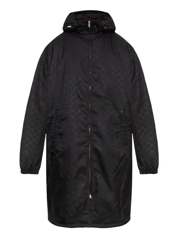 Gucci Gg-pattern Parka - Black