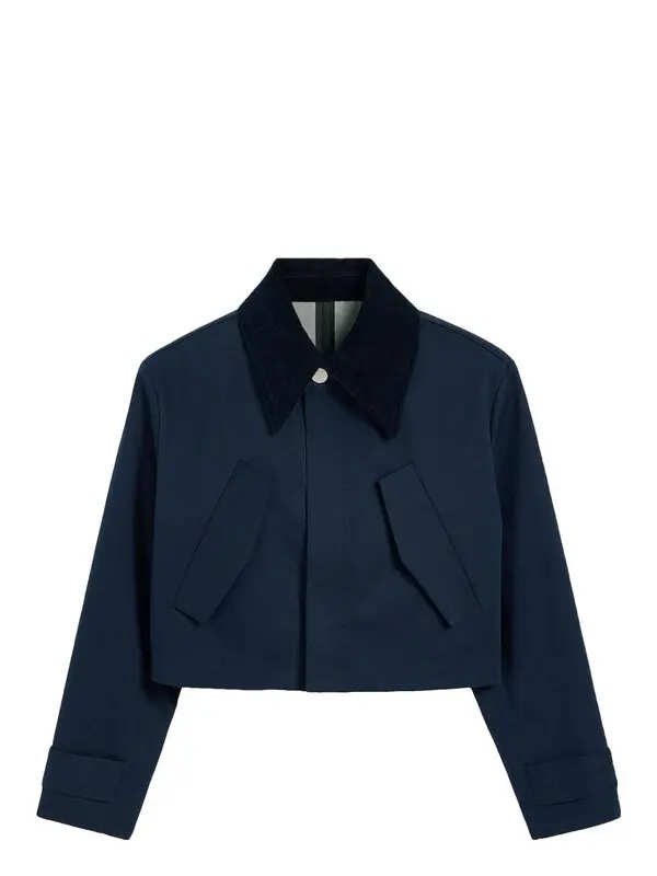 Ami Flap Pocket Jacket - Navy Blue/ Clay Blue