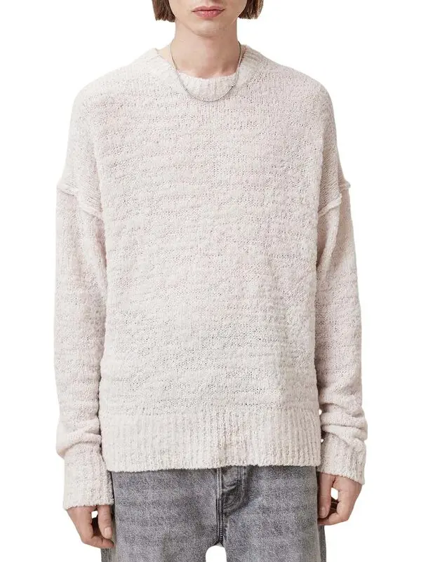 All Saints Chillion Wool Blend Sweater - Ecru White