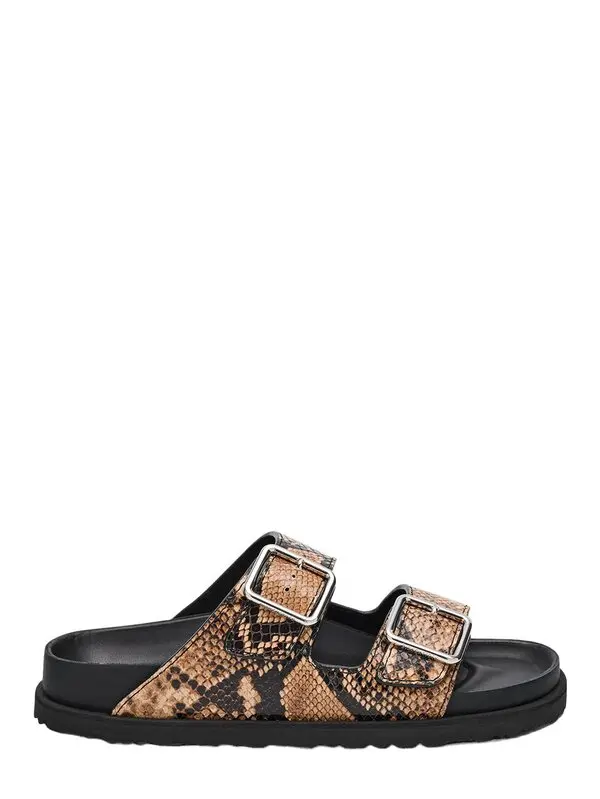 BIRKENSTOCK Arizona Snake-embossed Sandals - Natural Snake