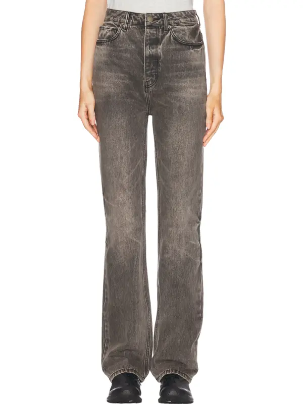 Fear Of God High Waisted Fitted Leg Jeans - Vintage Black