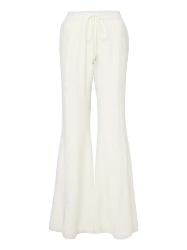 Gabriela Hearst Claud Flared Pants - White