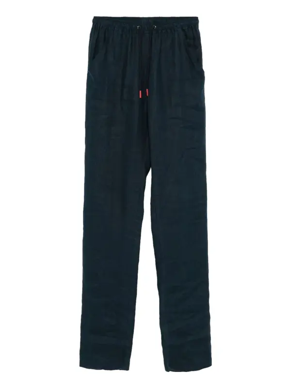 Kiton Linen Trousers - Blue