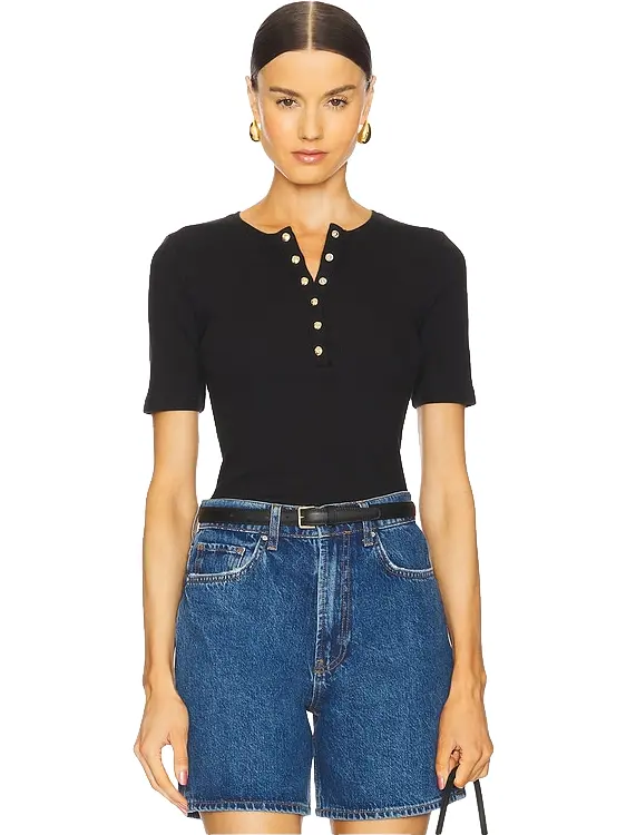 ANINE BING Alessia Tee - Black