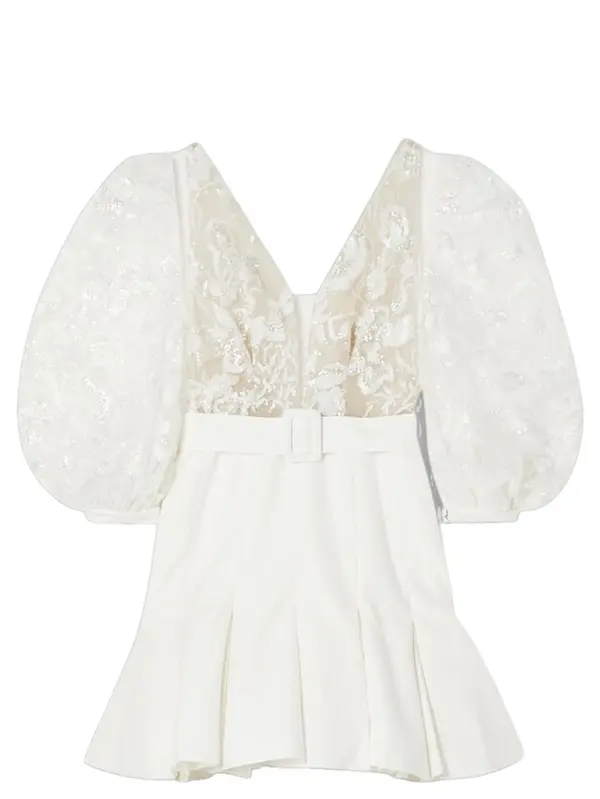 Rime Arodaky Amalfi Open-back Mini Dress - Ivory