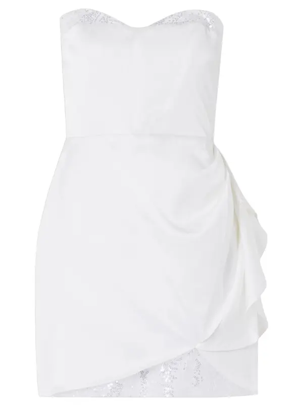 Rime Arodaky Crawford Sequin-embellished Mini Dress - White