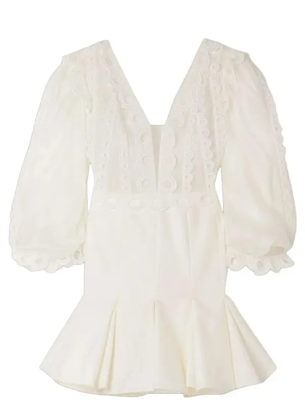 Rime Arodaky Oia Backless Mini Dress - Ivory