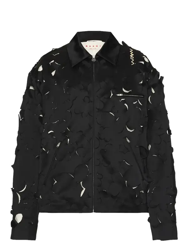 Marni Laser Cut Jacket - Black