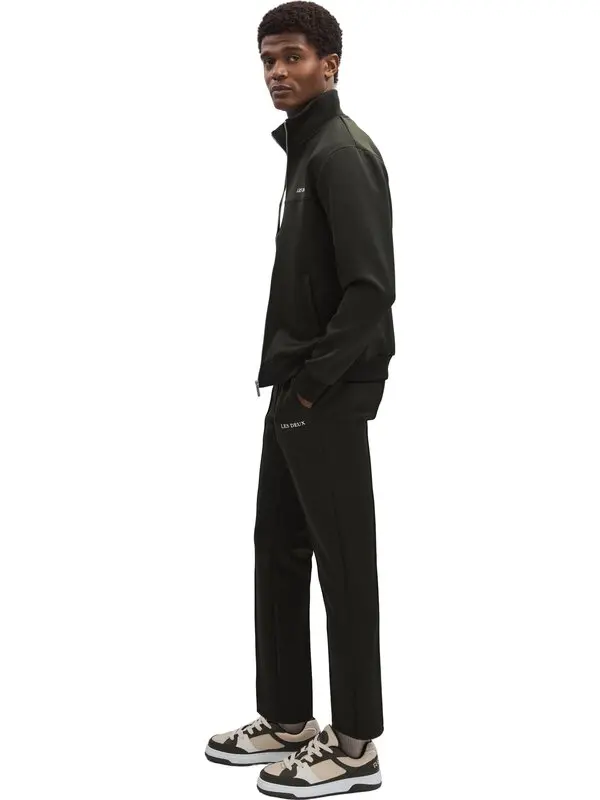 LES DEUX Slim-fit Drawstring Joggers - Dark Green