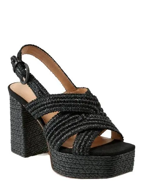 Marc Fisher Caddy Platform Sandal - Black