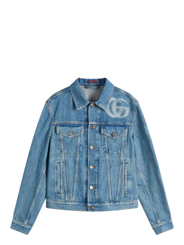 Gucci Denim Trucker Jacket - Blue/ivory