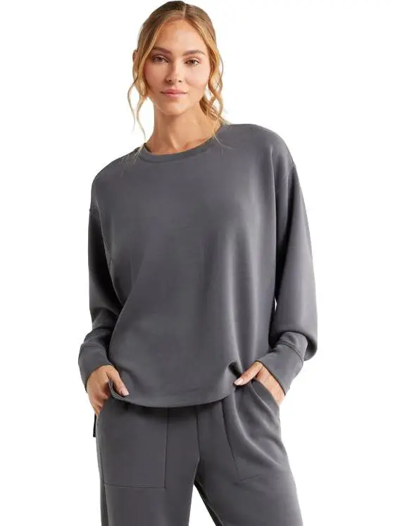 Zella Ultrasoft Knit Tunic - Grey Forged