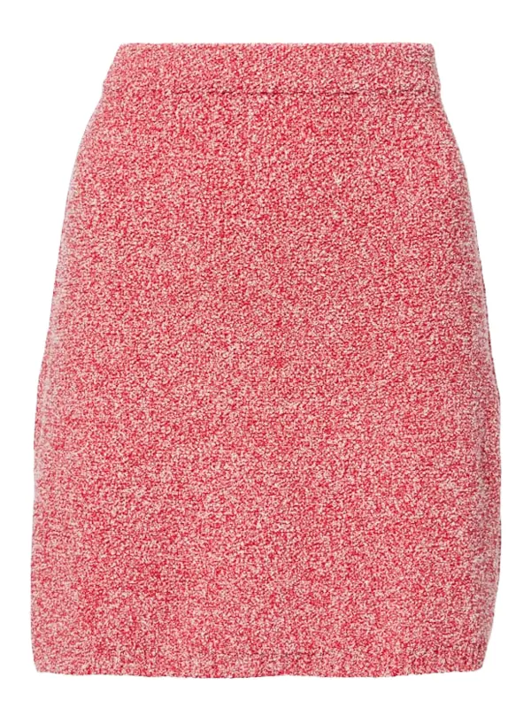 FERRAGAMO Cotton-blend Miniskirt - Red