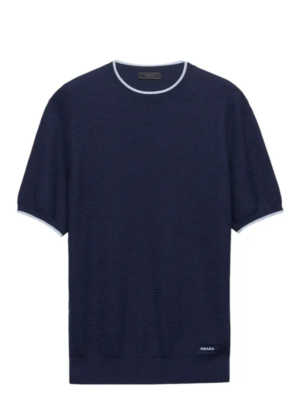 Prada Short-sleeve Sweater - Blue