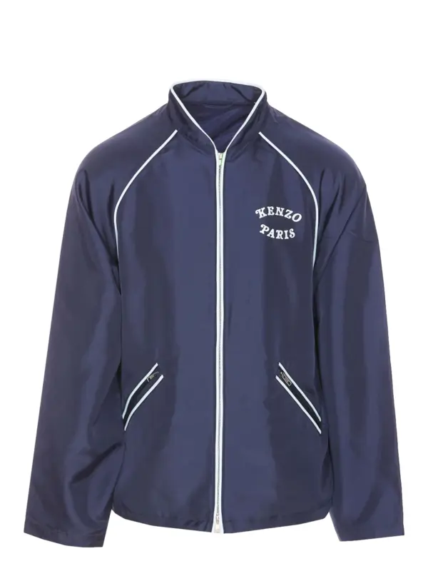 Kenzo Logo Print Jacket - Blue