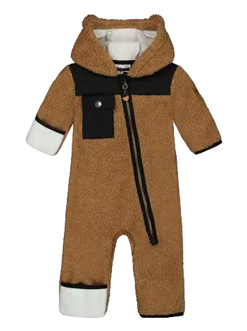DEUX PAR DEUX Baby One-piece Outerwear - Tan And Black