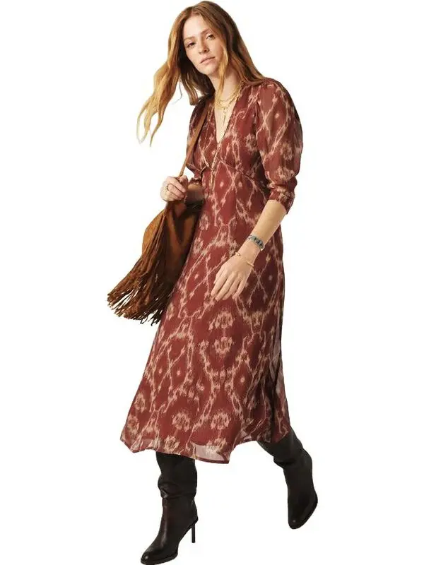 Ba&sh Matsa Mid-length Dress - Red