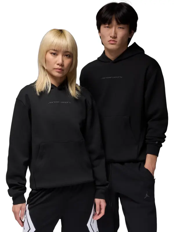 JORDAN Sport Hoop Fleece Dri-fit Pullover Hoodie - Black