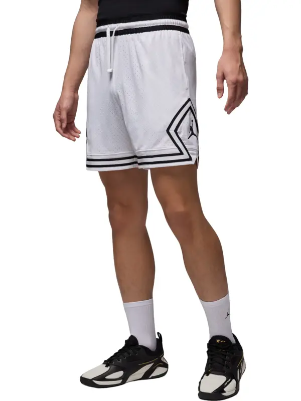JORDAN Sport Dri-fit Mesh Diamond Shorts - White