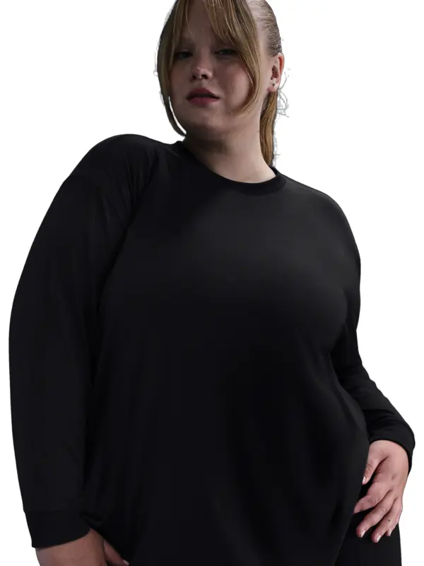 Nike One Relaxed Dri-fit Long-sleeve Top - Black