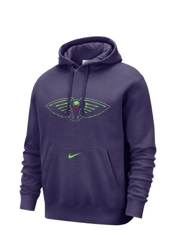 Nike New Orleans Pelicans City Edition Nba Fleece Pullover Hoodie - Purple