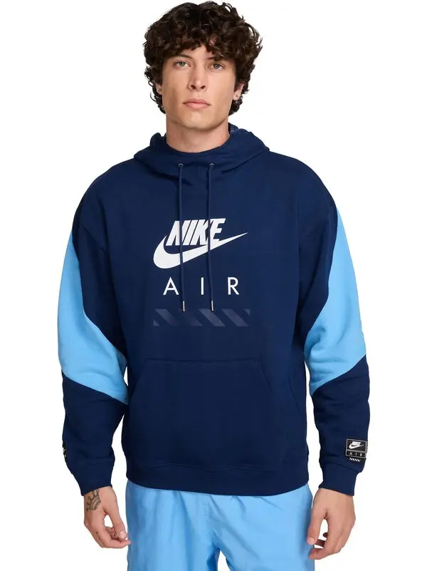 Nike Air Fleece Pullover Hoodie - Blue