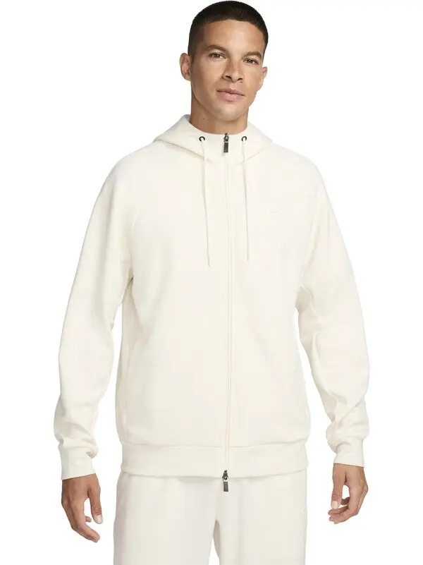 Nike Primary Fleece Dri-fit Uv Full-zip Performance Hoodie - Brown