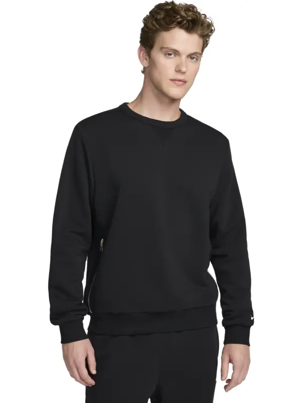 Nike Standard Issue Dri-fit Basketball Crew-neck Sweatshirt - Black
