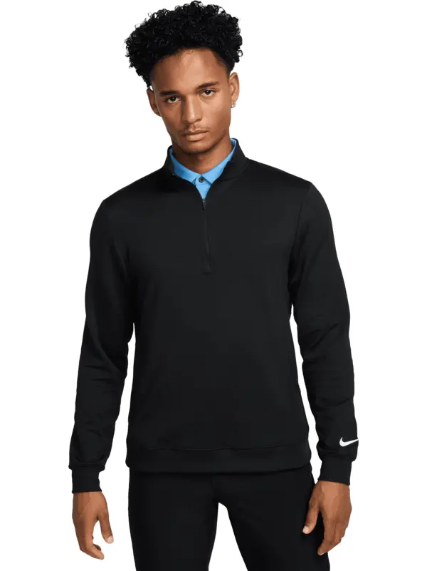 Nike Tour 1/2-zip Golf Top - Black