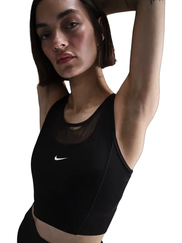 Nike Pro Dri-fit Cropped Tank Top - Black