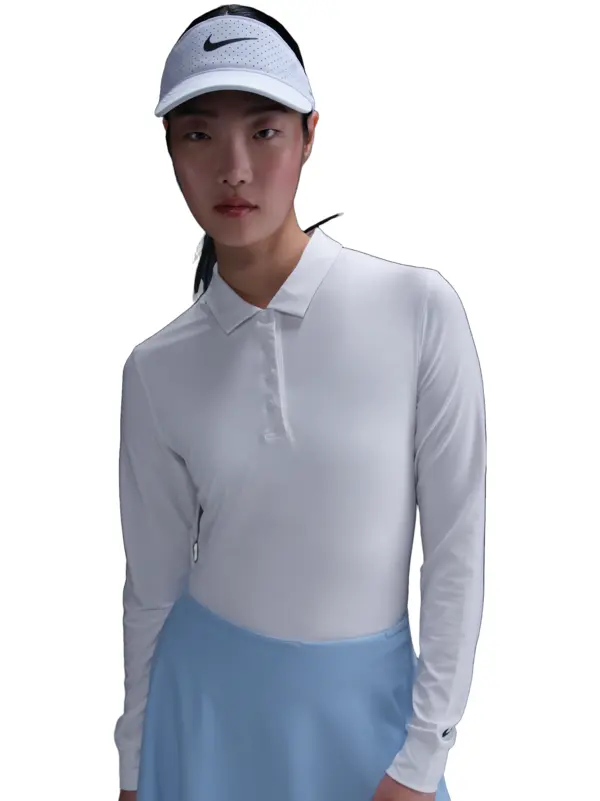 Nike Victory Dri-fit Long-sleeve Polo - White