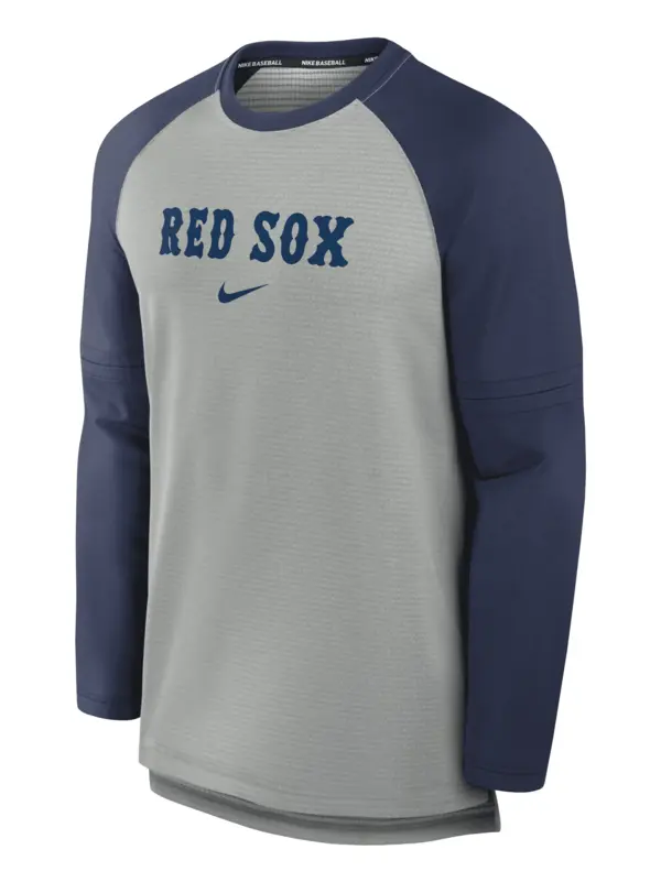 Nike Boston Red Sox Authentic Collection Game Time Breathe Mlb Long-sleeve T-shirt - Grey