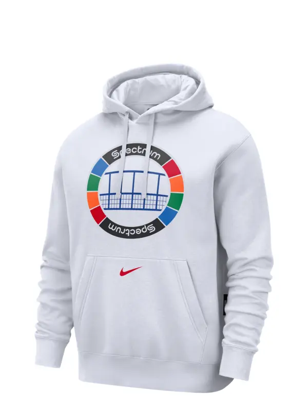 Nike Philadelphia 76ers City Edition Nba Fleece Pullover Hoodie - White