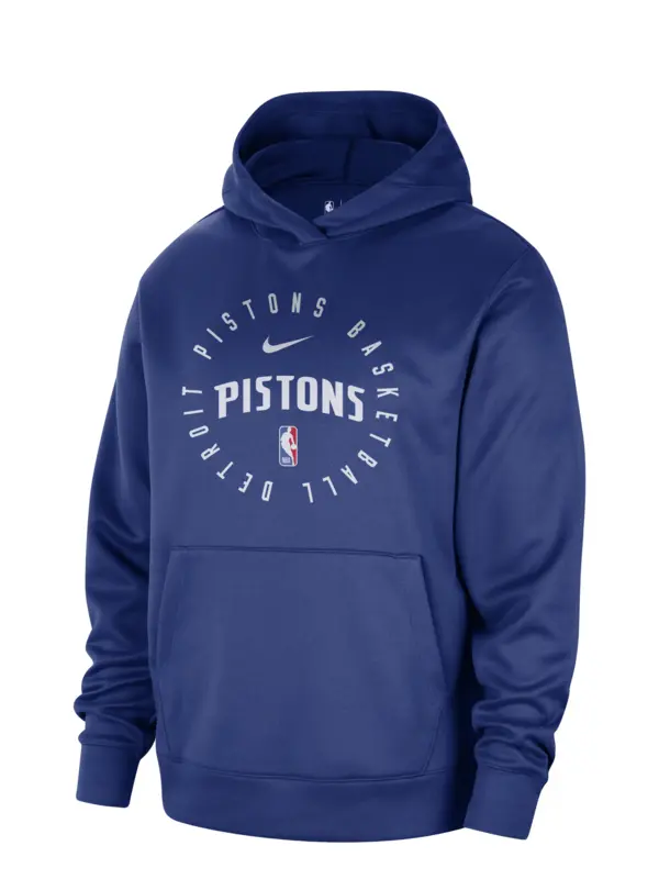 Nike Detroit Pistons Spotlight Dri-fit Nba Pullover Hoodie - Blue