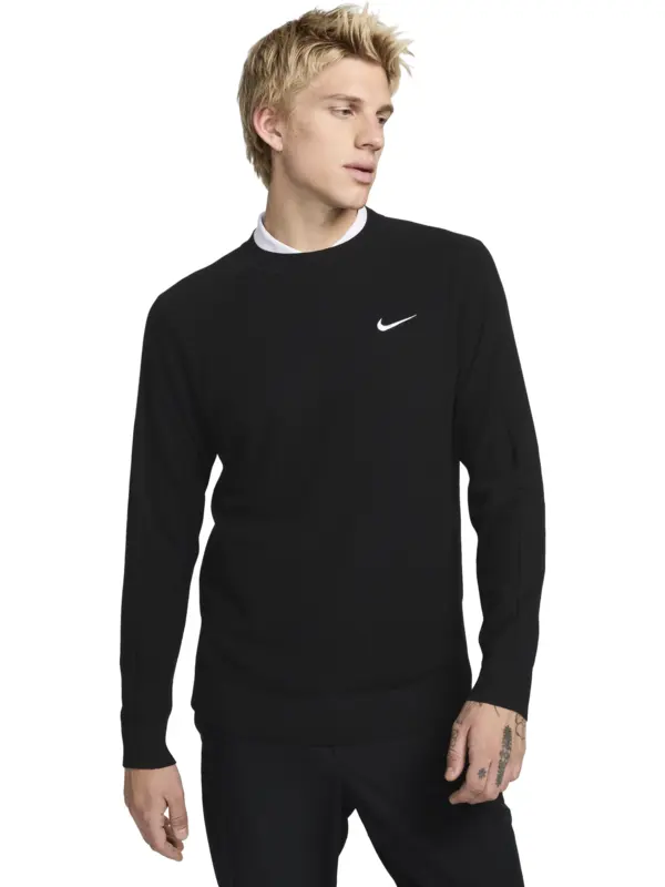 Nike Ribbed Golf Sweater - Black
