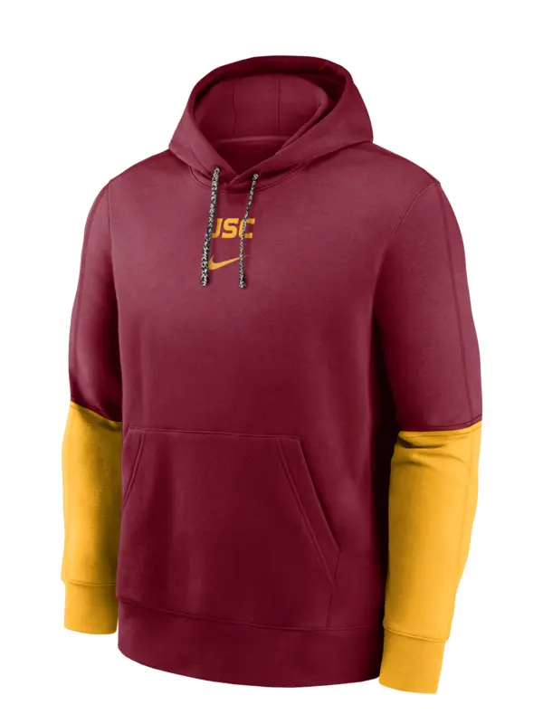 Nike Usc Trojans Sideline Team Issue Club Pullover Hoodie - Red