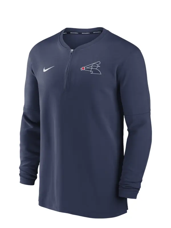 Nike Chicago White Sox Authentic Collection Game Time Dri-fit Mlb 1/2-zip Top - Blue