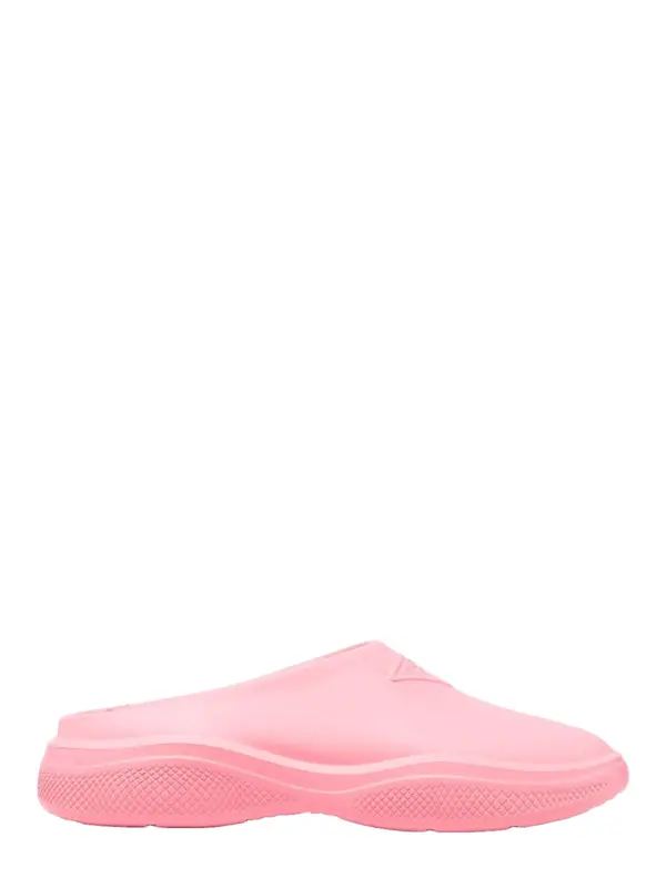 Prada Mellow Logo Mules - Pink